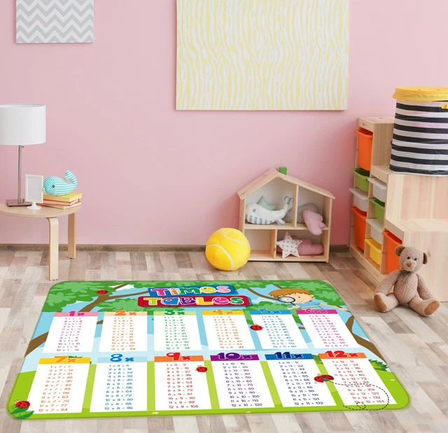 3D MULTIPLICATION TABLE NAO531 Game Rug Mat Elegant Photo Carpet Mat ...