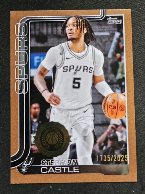 STEPHON CASTLE - 2025-26 Topps Flagship Basketball /2025 Numbered #197 ...