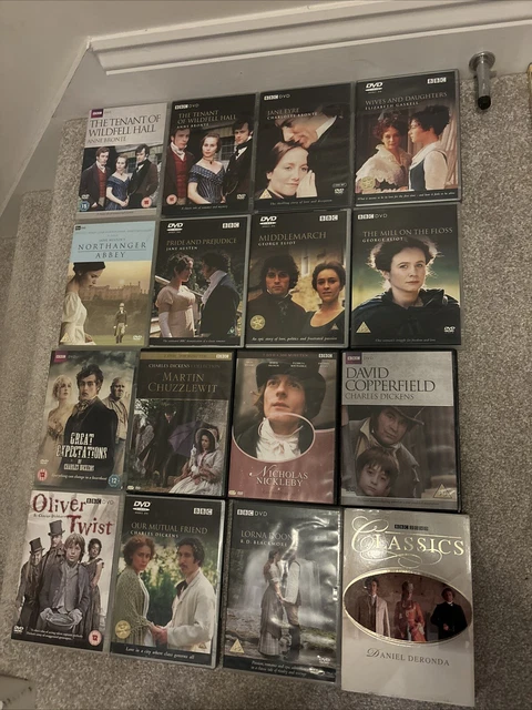 BBC CLASSIC PERIOD dramas X16 DVDs Charles Dickens, Jane Austin Anne ...