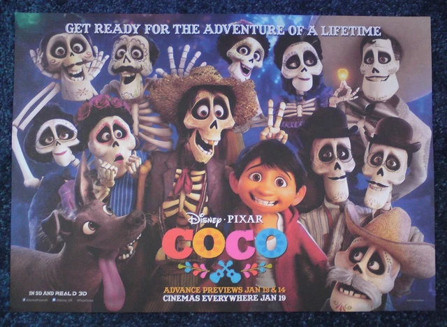 DISNEY COCO POSTER A3 NEW Unfolded * Movie Film Cinema PIXAR Toy Story Nemo Dory £2.00 - PicClick UK