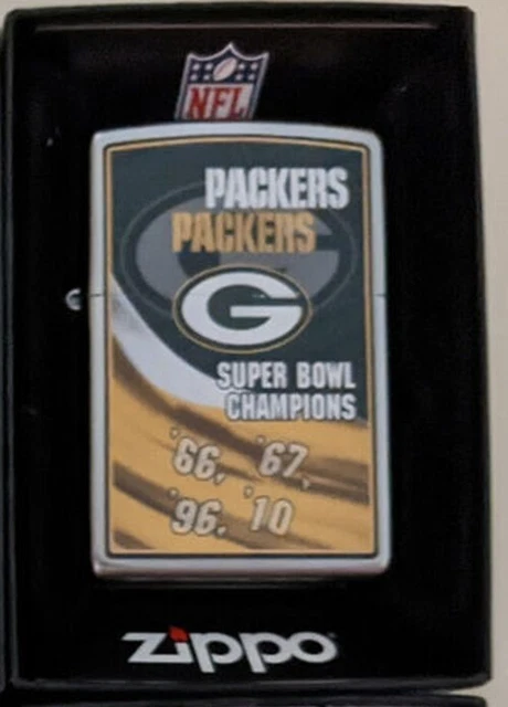LIMITED PRODUCTION NFL Green Bay Packers 4x Superbowl Champions Zippo ...