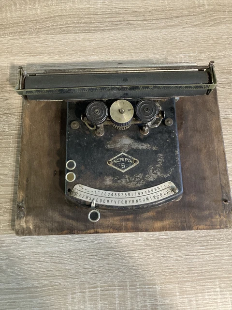 ANTIQUE SCRIPTA 5 typewriter £42.98 - PicClick UK