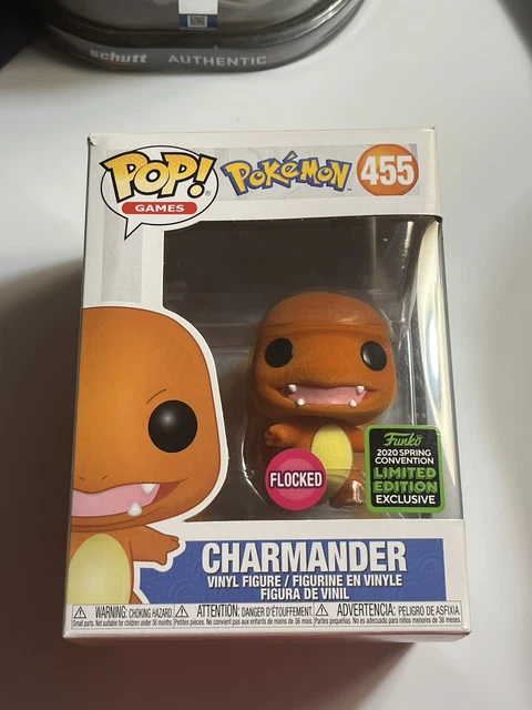 FUNKO POP POKÉMON Charmander #455 Flocked 2020 Convención de Primavera ...