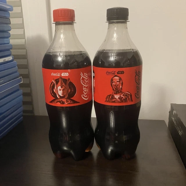 STAR WARS LIMITED Edition 2025 Coca Cola & Coke Zero 20 Oz. Padme & C ...