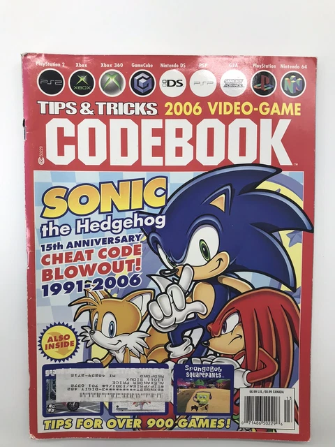 TIPS AND TRICKS Video Game CODEBOOK Magazine SONIC the HEDGEHOG £14.37 ...