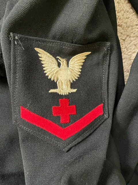 WWII US NAVY Pharmacist Mate Corpsman Dress Blue Uniform £45.77 ...