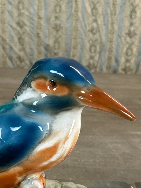 ANTIQUE PORCELAIN GERMAN Bird On One Tertre 1950 Style Karl Ens £50.13 ...