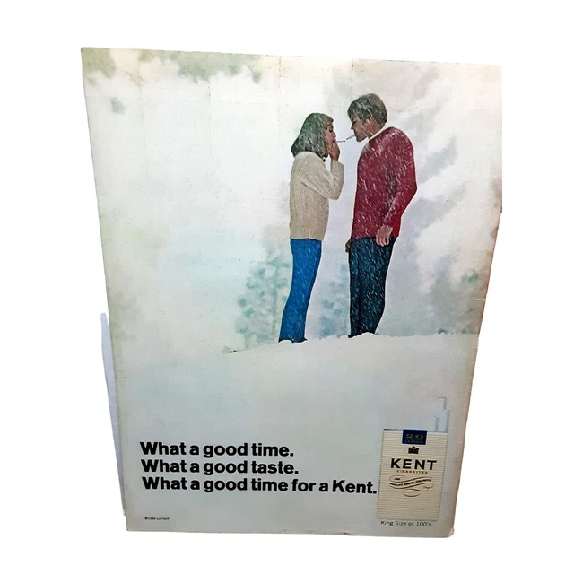 KENT CIGARETTE AD and Johnnie Walker Scotch 1969 Original Print Ad £4. ...