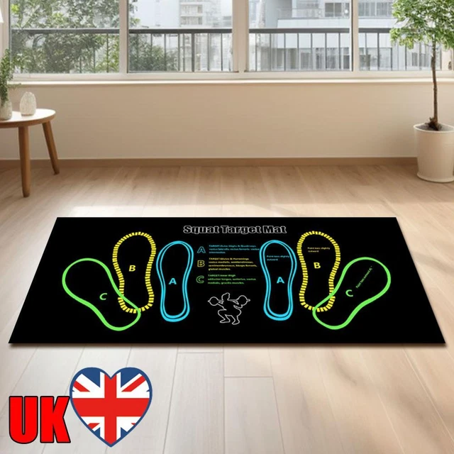 PU SQUAT MAT Knee Mat 3 Positions Squat Step Position Mat for Home Gym ...