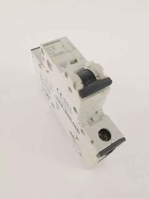 SIEMENS LEITUNGSSCHUTZSCHALTER SICHERUNGSAUTOMAT LS MCB 5SY6104-7 230V 1pol C4 EUR 3,00 ...
