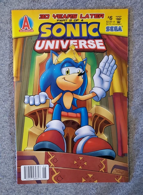 SONIC THE HEDGEHOG Universe Comic 30 Years Later Part 2 of 4 #6 SEGA ...