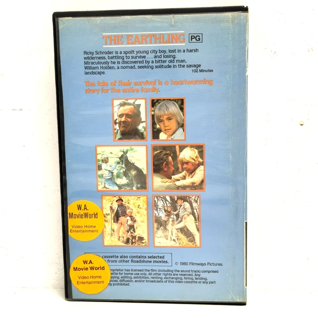 THE EARTHLING - William Holden - VHS Big Box Ex Rental $25.00 - PicClick AU