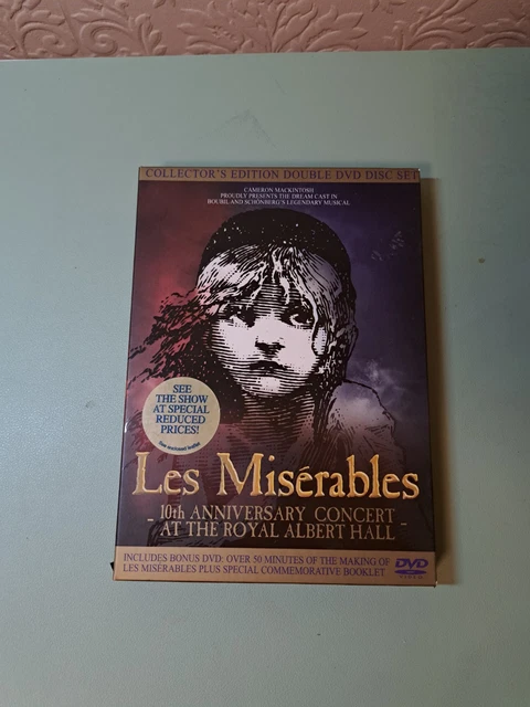 LES MISÉRABLES 10TH Anniversary Concert Collector’s Edition DVD (2-Disc ...