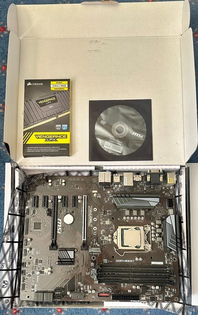 MSI Z390-A PRO MB, Intel Core i3 8100, Corsair Vengeance LPX DDR4 2x8GB ...