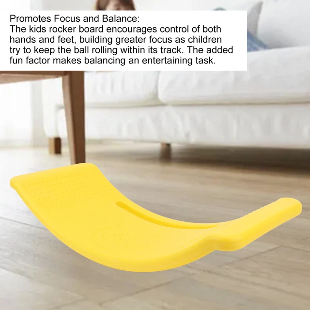KIDS ROCKER BOARD Improve Focus Promote Coordination Plastic Sensory ...