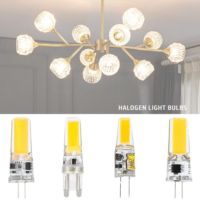 WHITE LIGHT CRYSTAL Light Bulb DC12V 220V Dimmable Bulb Home Decoration ...