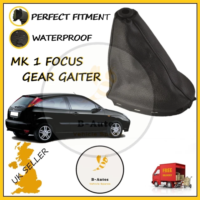 BLACK GEAR STICK GAITER GATOR COVER FOR FORD FOCUS MK1 I rs st OEM ...