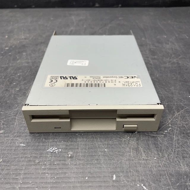 NEC FD1231H DISKETTENLAUFWERK Floppy Disk Drive P/N: 134-506791-702-4 ...