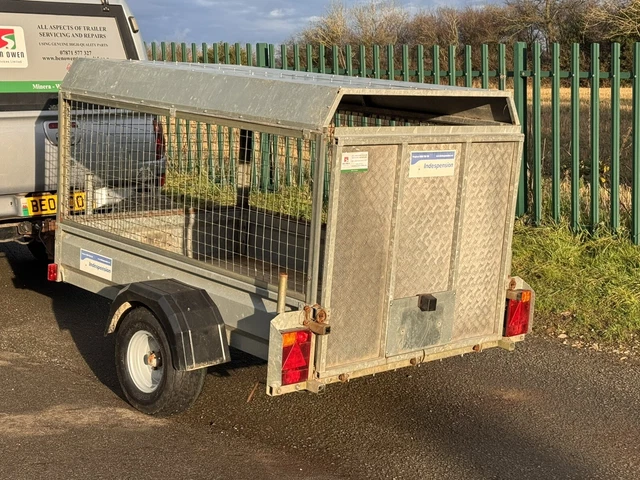 INDESPENSION SINGLE AXLE Trailer with Mesh Sides & Removable Roof 750kg ...