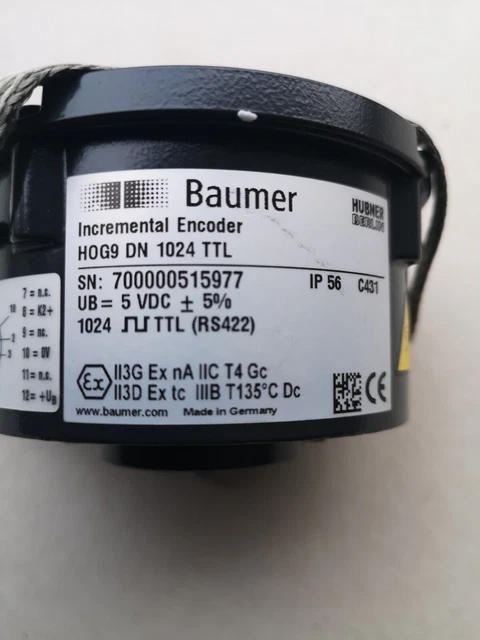 DREHIMPULSGEBER. HUBNER TACHO HOG 9 DN 1024 TTL EUR 425,00 - PicClick DE