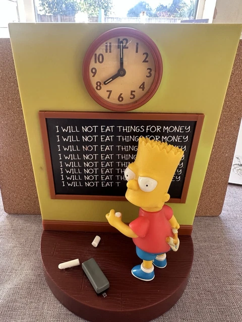 VINTAGE WESCO 90S The Simpsons Talking Alarm Clock Bart With ...