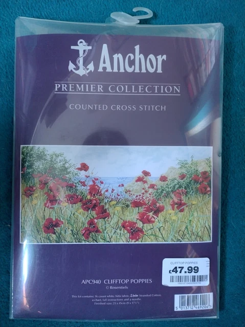 ANCHOR PREMIER COLLECTION gezähltes Kreuzstich-Kit APC940 - Clifftop ...