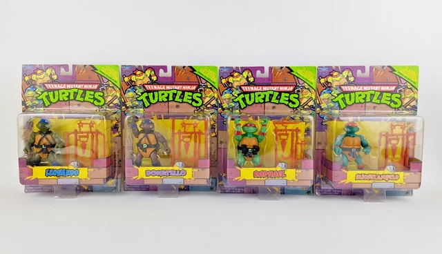 ACTION FIGURE TEENAGE Mutant Ninja Turtles Collection 4x Playmates TMNT ...