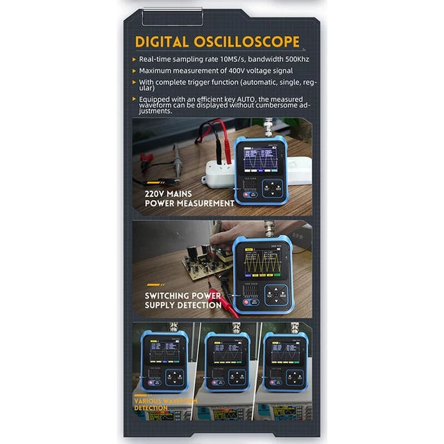 Digital Oscilloscope Square Wave Tester Transistor Triangle Wave 500khz