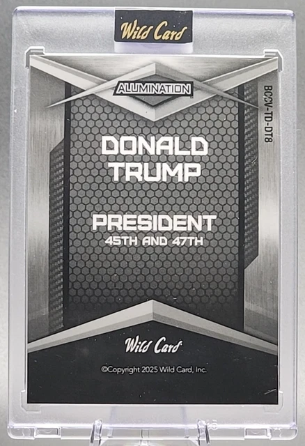 PRESIDENT DONALD TRUMP 1/1 2025 Wild Card MAGA Inauguration Edition ...