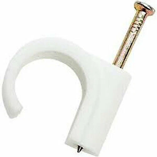 40 X KNOCK En Clou Plastique Clips Pour 22mm Tuyau Travail et Autres ...