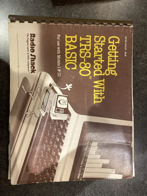 GETTING STARTED WITH TRS-80 BASIC Radio Shack Programming Manual/Book ...