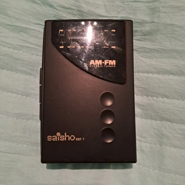 SAISHO BBF7 STEREO Walkman Cassette Player AM/FM Radio Vintage Tested ...