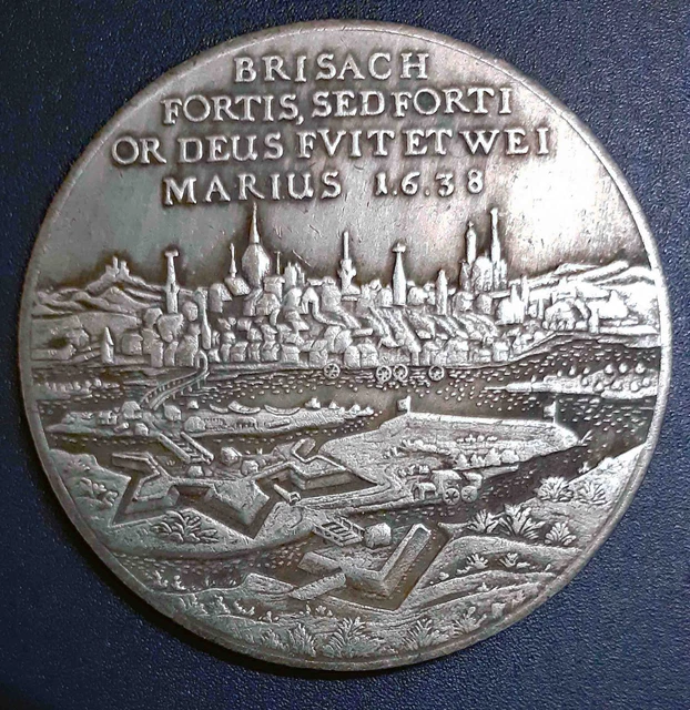 050. MEDAILLE 1638 Sachsen Weimar Bernhard Belagerung von Breisach EUR ...