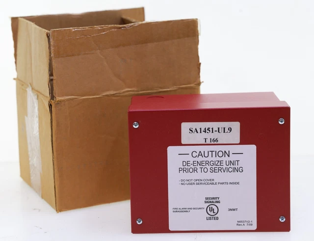 HONEYWELL SA1451-UL9 FIRE Alarm Transformer & Enclosure, New in Box £23 ...