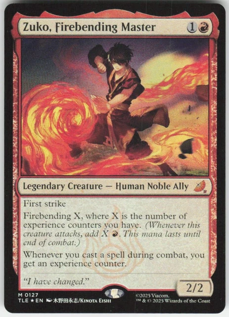 ZUKO, FIREBENDING MASTER (Foil) M Avatar: The Last Airbender: Eternal ...