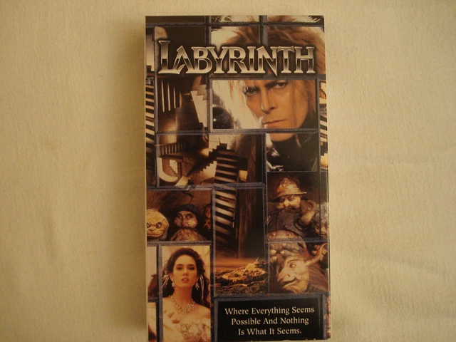 LABYRINTH VHS 1986 David Bowie Jennifer Connelly George Lucas Jim ...