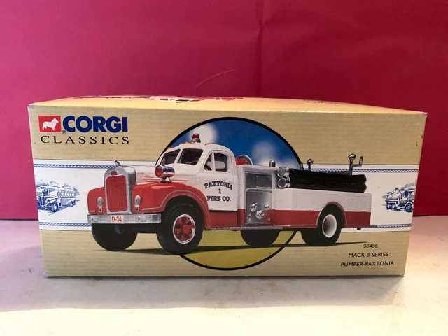 CORGI CLASSICS SUPERBE Bus Mack B Series Pumper Paxtonia Neuf En Boite ...