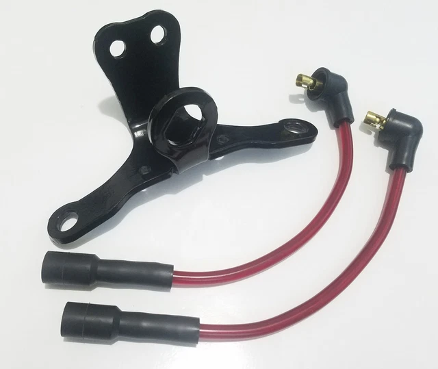 BLACK HARLEY 95-03 Sportster XL 883 1200 Coil Key Relocation Motor Wire ...