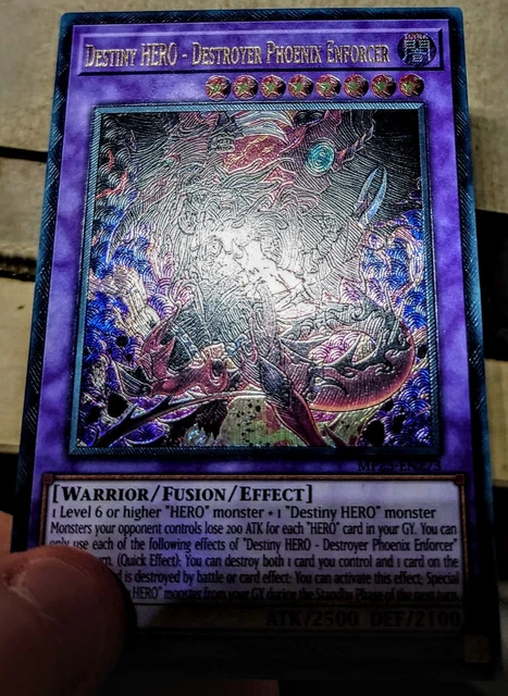 YU-GI-OH! ULTIMATE RARE Style Destiny HERO - Destroyer Phoenix Enforcer ...