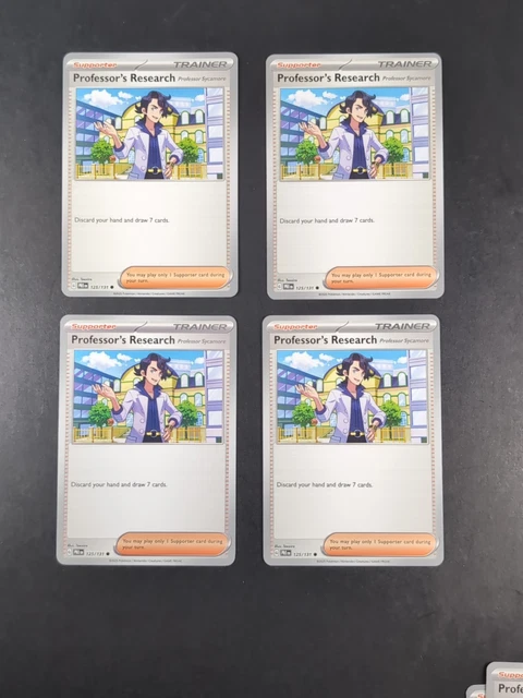 4 X NM Professor's Reach Sycamore 125/131 Prismatic Evolutions (PRE ...