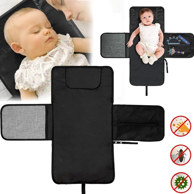 PORTABLE WATERPROOF BABY Diaper Changing Pad Soft Padded Easy Clean ...