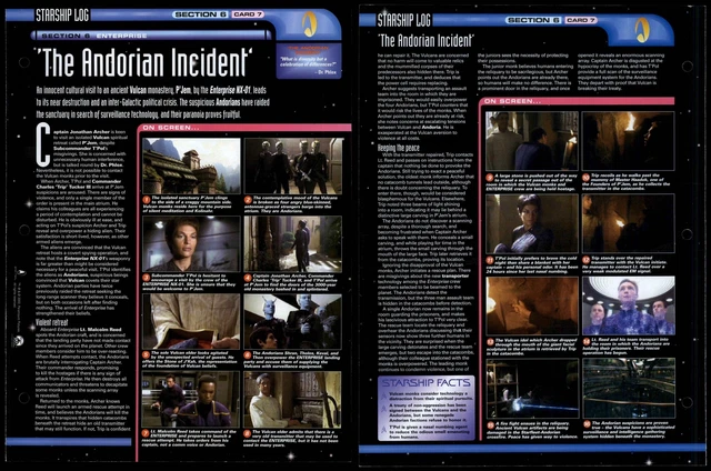 THE ANDORIAN INCIDENT - Enterprise Starship Log - Star Trek Fact File ...