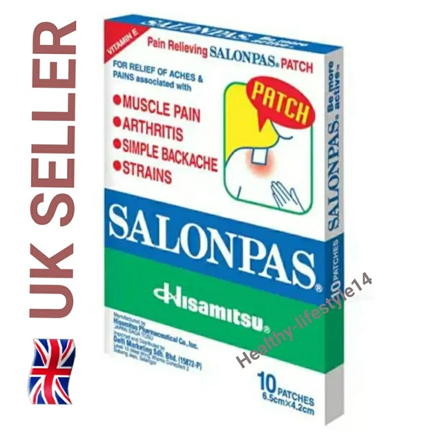 SALONPAS HISAMITSU MUSCLE Arthritis Neck Shoulders HEAT Pain Relief 10 ...