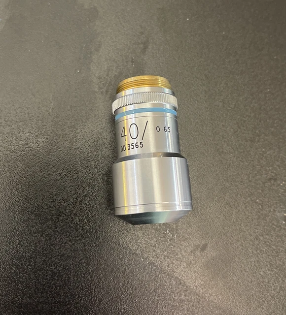 VICKERS ENGLAND MICRO plan 40X 40/0.65 DD3565 Microscope Objective Dark ...