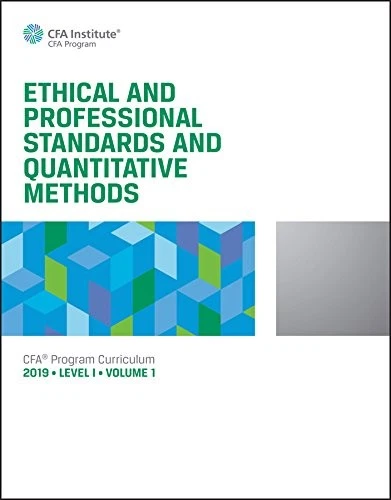 ETHICAL AND PROFESSIONAL Standards and Quantitative Methods CFA £10.42 ...