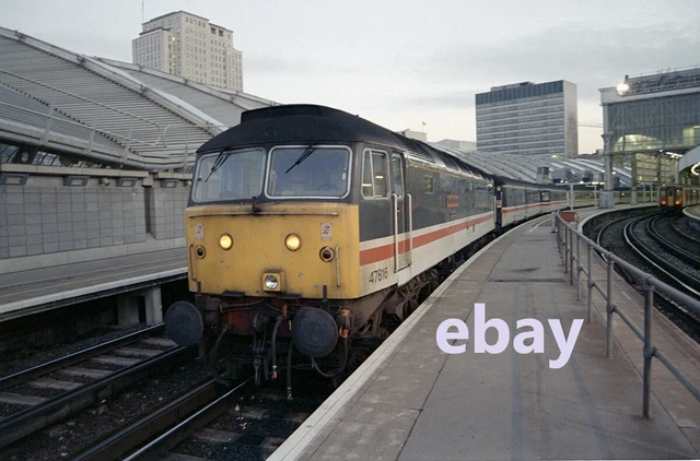 35MM COLOUR RAILWAY Negative Class 47 47816 at London Waterloo £1.25 ...