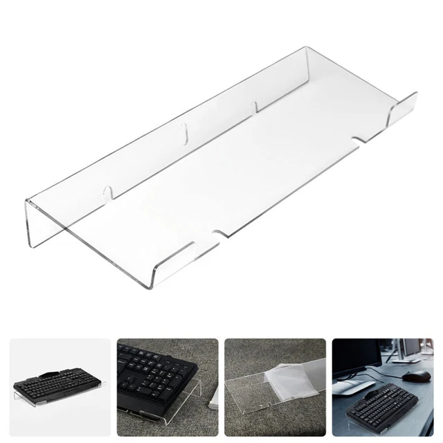 COMPUTER KEYBOARD TRAY Acrylic Tilted Computer Keyboard Stand Keyboard ...