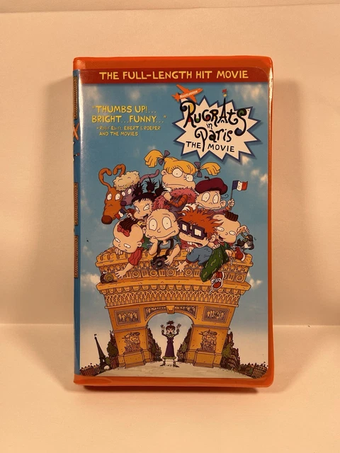 RUGRATS IN PARIS The Movie VHS Orange Clamshell Case Tape Classic ...