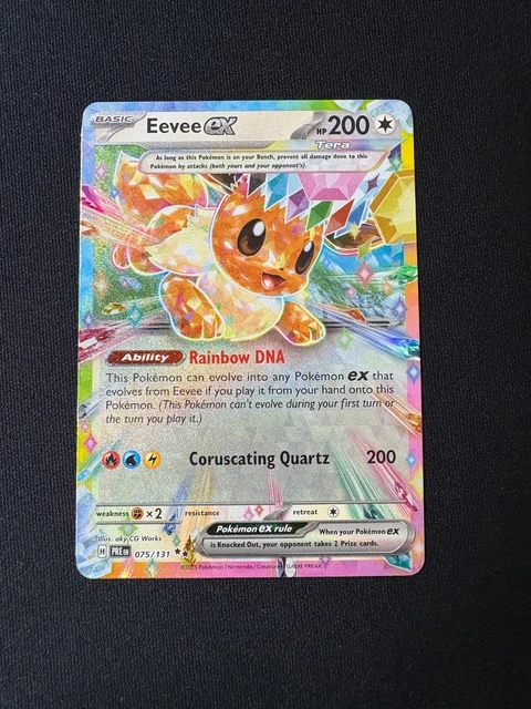 2025 POKEMON PRISMATIC Evolutions Eevee EX Double Rare Tera #75 £0.75 ...