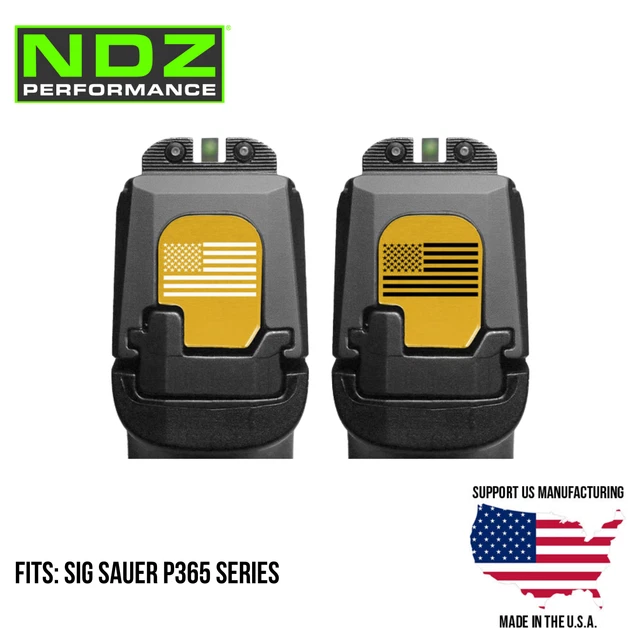 NDZ SIG P365, XL, Fuse, X Macro, AXG Slide Cover Back Plate Aluminum ...